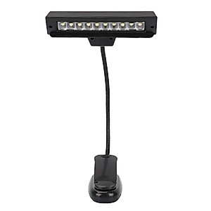 VBESTLIFE Music Stand Light, Portable Clip-on Position Adjustable LED Musician Lamp Reading Light for Music Stands Pianos Work Tables Desks Reading