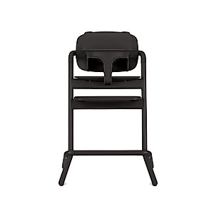 Cybex Lemo High Chair and Bouncer Nest with Easy One Hand Depth and Height Adjustment, Anti-Tip Wheels, and Easy Assembly, Convertible to Adult Chair, Infinity Black