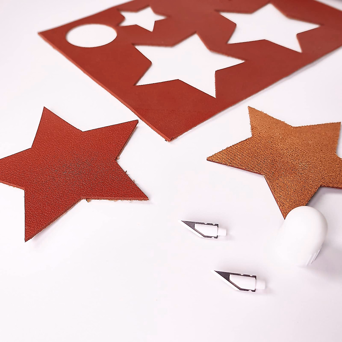 Likart 2 Pcs Knife Replacement Blades for Maker 3/Maker,Likart Knife Blade Perfect for Wood, Leather, Chipboard and More, Blade Tip Only