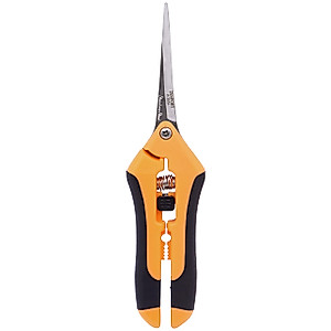 Zenport H355L Hydroponic Long Microblade Pruner, Stainless Steel Blade