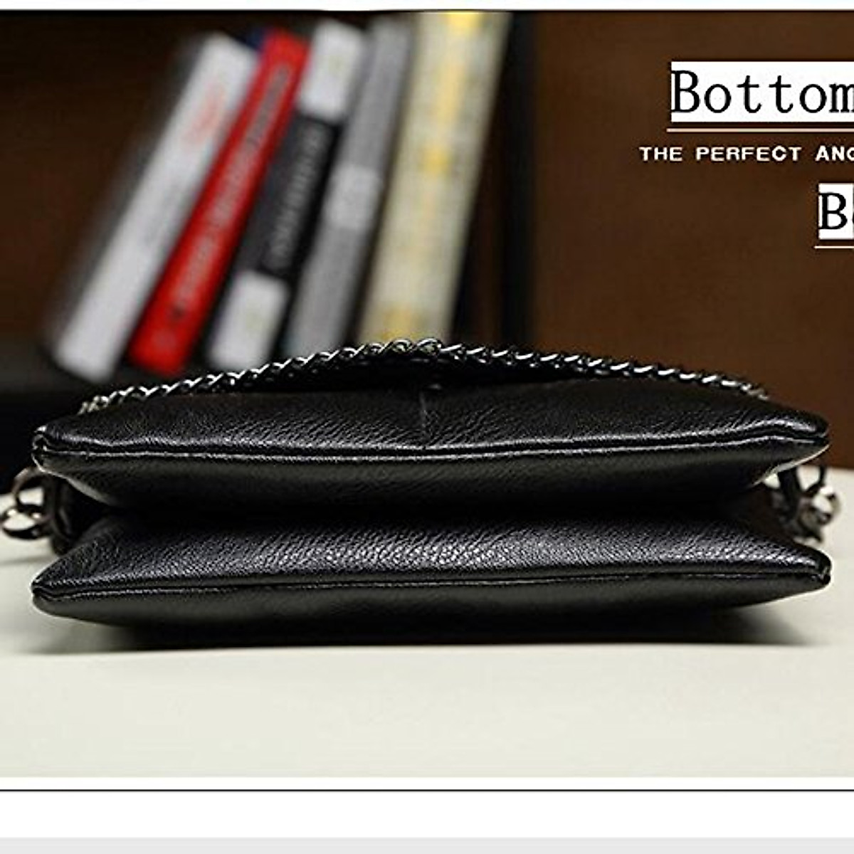 2019 Large Fashion Clutch Handbags Black Casual Woman Bag Bolsas Feminina Big Clutch Bag Cute Envelope Ladies Women Shoulder Bags Party Purse Handbag for Women Evening Leather Purse (Large Black)