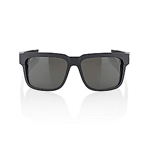 100% Type S Sport Wrap Around Sunglasses - Durable, Lightweight Active Performance Eyewear w/Rubber Temple & Nose Grip (Soft TACT Slate - Grey PEAKPOLAR Lens)