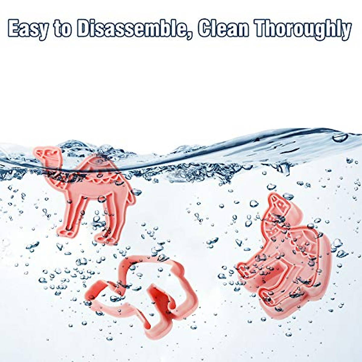 6 Pieces Eid Mubarak Cookie Cutters Set, Islamic Muslim Ramadan 3D Sugar Cookie Pie Crust Cutter Pastry Fondant Stamper Baking Mold Cake Decorating Tool, Embossing, Lantern, Camel, Star, Moon