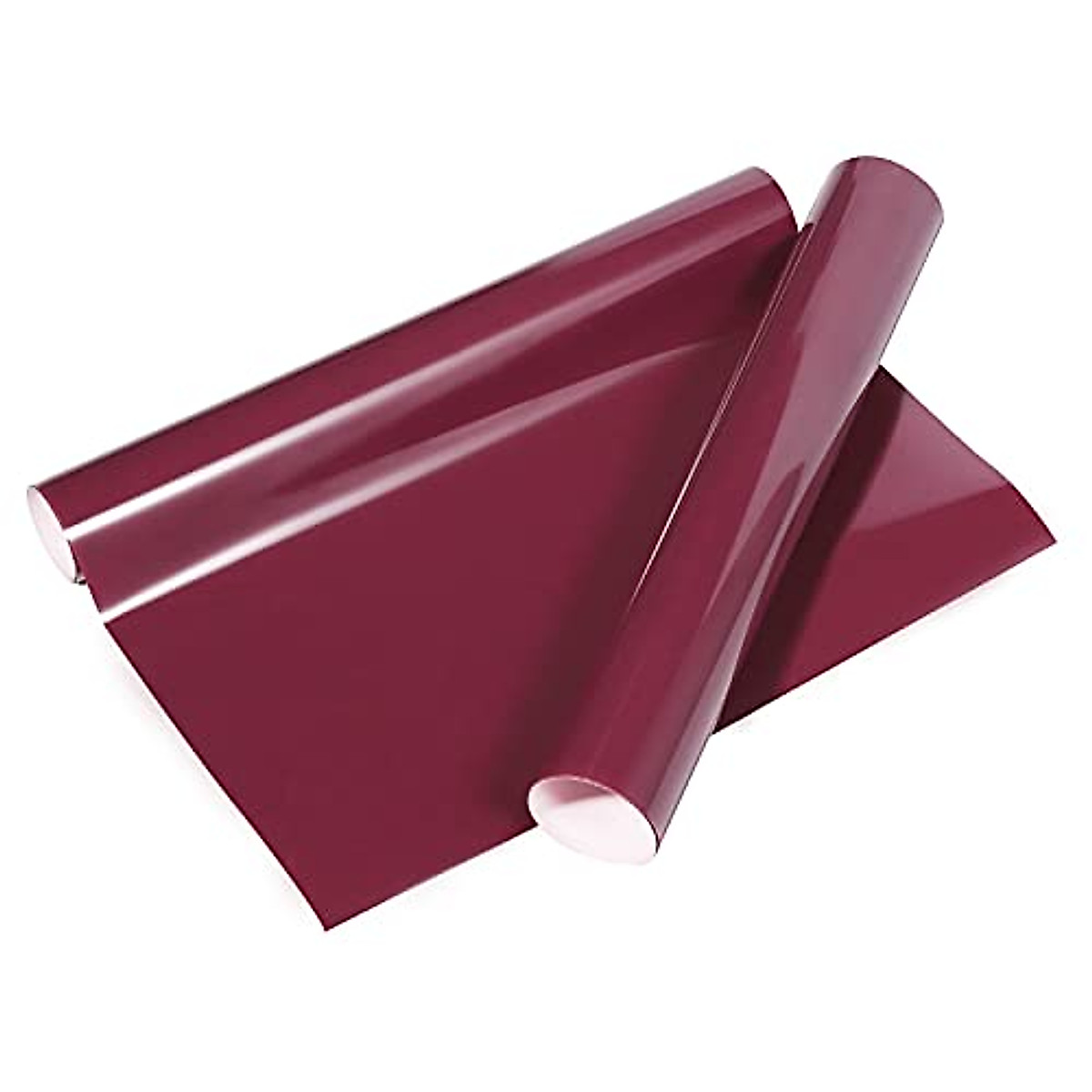 VINYL FROG Heat Transfer Vinyl Roll HTV Vinyl - 12"x5ft Maroon Iron on Vinyl for T-Shirts, Heat Press Vinyl for DIY Craft Designs (Maroon)