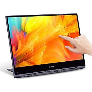 G-STORY 4K Portable Monitor Touchscreen, 15.6” 10 Point Touch Portable Gaming Monitor, USB C Monitor with Mini HDMI Dual Speakers FreeSync, Portable Monitor for Laptop PS5 PS4 NS Xbox Phone