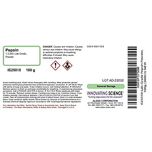 ALDON Innovating Science Lab-Grade Pepsin Powder, 100g (3000:1) - The Curated Chemical Collection