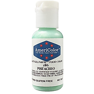 AmeriColor, Pistachio, 0.75 Ounce Bottle, Soft Gel Paste Food Color