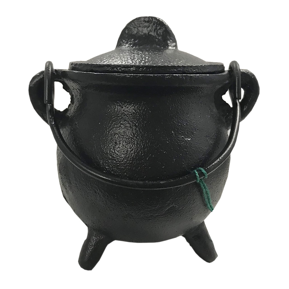Crystalo - Plain Cast Iron Cauldron with Lid Size-2.5" D 4.25" H