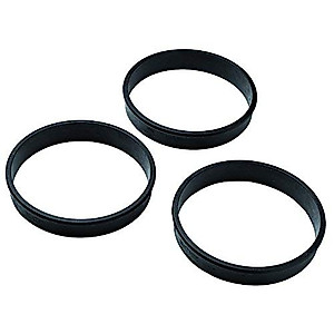 Matfer Bourgeat 346706 Exoglass Tart Rings 3-1/3" Black