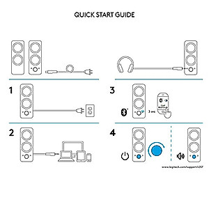 Logitech Z207 2.0 Multi Device Stereo Speaker (Black)