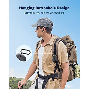 【EarFun Official】 Protective Case Cover for EarFun Air Pro 3, Soft Silicone Protective Case with Keychain, Shock-Proof Silicone Skin Full Protective Cover, Supports Wireless Charging, Black