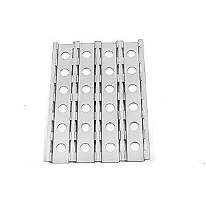 Votenli S9253A(3-Pack) 16GA Stainless Steel Heat Plate and Ceramic Briquette for Alfresco ALX2-30, ALX2-30C, ALX2-30CD, ALX2-30SZ, ALX2-30SZC, ALX2-30SZCD, ALX2-42, ALX2-42C, ALX2-42RFG, ALX2-42SZ