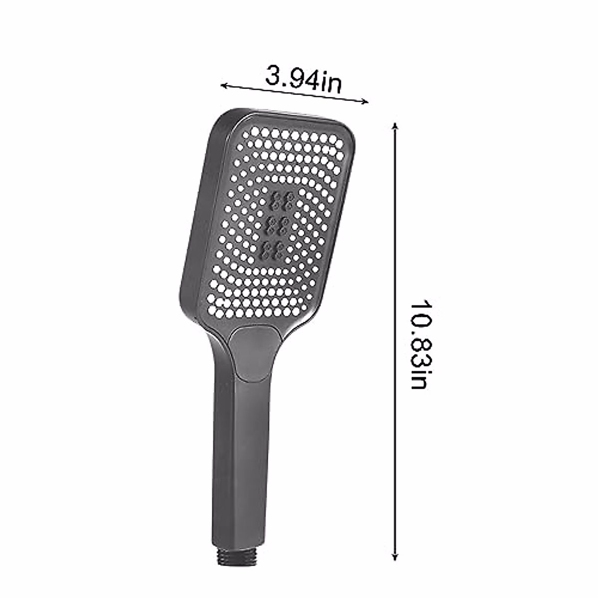 High Pressure Handheld Shower Head with 3 Spray Settings and On/Off Pause Detachable Shower, 300 Holes Water Saving Showerhead #X