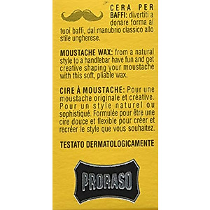 Proraso Moustache Wax, 0.5 oz (Pack of 1)