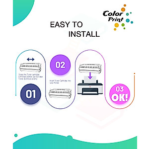 4-Pack ColorPrint Compatible TN210 Toner Cartridge Replacement for Brother TN-210 TN210BK Used for MFC-9325CW MFC 9320CW 9120CN 9125CN MFC-9010CN HL-3075CW HL 3070CW 3040CN 3045CN Printer (BK,C,M,Y)
