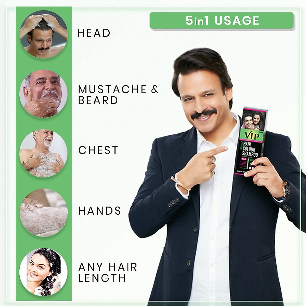 VIP Hair Color Shampoo, 400ml