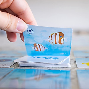 Open Ocean Card Game | Family Friendly Drafting + Tile Placement Game | Enjoyed by Kids, Teens, and Adults | Ideal for 1-5 Players | 8+