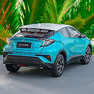Models Vehicle Replica Car 1 18 Fit for Toyota CHR SUV Simulation Car Model Metal Diecast Minicar Scale Model Collectibles Souvenir Collectible Gift 2023 2024 (Color : Blue)