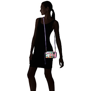 Anna by Anuschka Women's Hand-Painted Genuine Leather Smartphone Case & Wallet - Tropical Flamingos