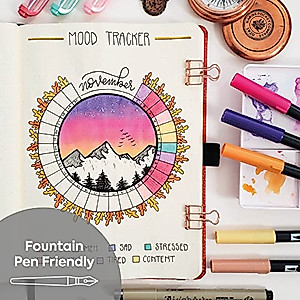 Dingbats A5 Wildlife Notebook Journal Hardcover, Cream 100gsm Ink-Proof Paper, 6.1 x 8.5 inches, 192 pages (Grey Elephant, Dotted)