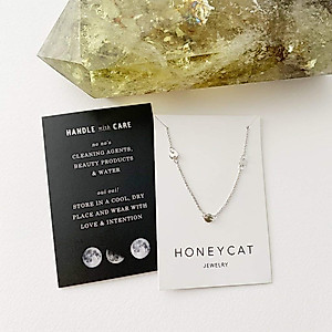 Honeycat Milky Way Disc Chain Bracelet in Gold, Rose Gold, or Silver | Minimalist, Delicate Jewelry (Silver)