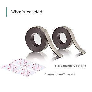 eufy Extra Boundary Strip Pack, Compatible with 30C, 30C MAX, 30, 35C, 11c Pet Edition, L70 Hybrid, G30 Edge, G20, G20 Hybrid, G30 Hybrid, G30 Verge, X8, X8 Hybrid, G15, G40 Hybrid+, G40 Hybrid