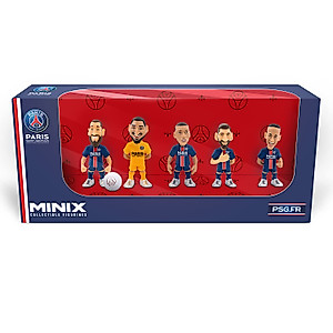 MINIX Figure 7 Cms Pack of 5 (Branches, Neymar, Messi, Mbappé, Donnaruma) from PSG