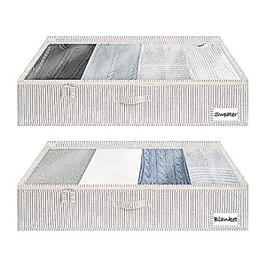StorageWorks Underbed Storage Box and 135L Large Storage Bags