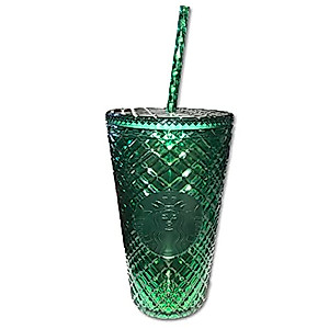 Starbucks 2022 Anniversary Green Jeweled Tumbler Grande 16 oz