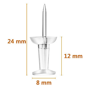 Yalis Push Pins 600 Count, Standard Clear Thumb Tacks Steel Point and Clear Plastic Head