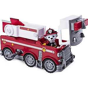Paw Patrol Ultimate Rescue - Marshall's Ultimate Rescue Fire Truck with Moving Ladder and Flip-Open Front Cab, Ages 3 and Up