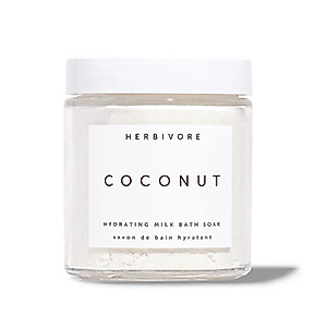 HERBIVORE Coconut Milk Bath Soak – Skin Hydrating & Softening, Soothing Light Coconut Scent, Vegan, 8 oz