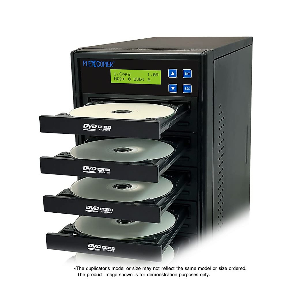 PlexCopier 24X SATA 1 to 5 CD DVD M-Disc Supported Duplicator Writer Copier Tower with Free DVD Video Copy Protection