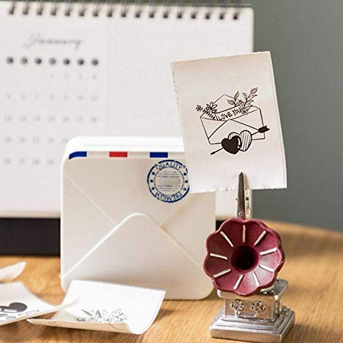 Phomemo M02S Pocket Printer- 300dpi Mini Bluetooth Thermal Printer with 3 Rolls White Sticker Paper, Compatible with iOS + Android for Learning Assistance, Study Notes, Journal, Fun, Work