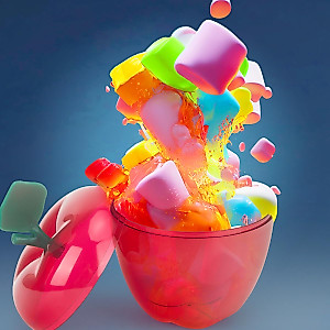 heffiso Apple Shape Cookie Jars, Apple Shaped Container, Plastic Candy Containers, Festival Cookie Container Set for Christmas Decoration, Lovely Candy Cookie Jar (6 in Red)