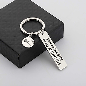 Gzrlyf Friendship Keychain You are the She to My Nanigans BFF Gifts for Best Griends Bestie Gifts (You're the SHE to my NANIGANS)