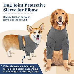 Nanaki Dog Recovery Sleeves for Front Legs, Dog Leg Sleeve to Stop Licking, Dog Anti-Lick Wounds Sleeves, Dog Surgery Recovery Sleeve, Dog Leg Wound Cover Arm Protector for Leg Injuries & Joint Pain