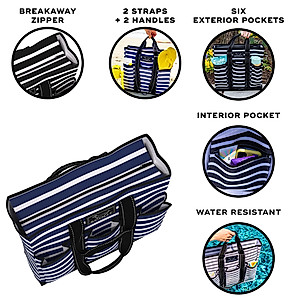 SCOUT Pocket Rocket - Work Tote Bags For Women - 6 Exterior Pockets - Large Tote Travel Bag, Nurse Bag, Teacher Bag, Mom Bag