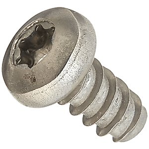 Small Parts 1012LTP188 18-8 Stainless Steel Thread Rolling Screw for Plastic, Passivated Finish, Pan Head, Star Drive, #10-14 Thread Size, 3/4" Length (Pack of 25)