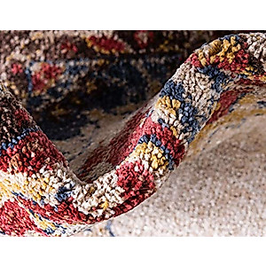 Unique Loom Utopia Collection Traditional Classic Vintage Inspired Area Rug with Warm Hues, 2' 2" x 3' 1" Rectangle, Cream/Blue