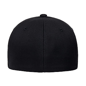 The Hat Pros | Flexfit NU Tri-Layer Men's Athletic Baseball Hat Fitted 6100NU Cap (as1, Alpha, l, x_l, Black)