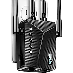 WiFi Booster and Signal Amplifier - Long Range Wi-Fi Repeater for Home - with Ethernet Port, Support 35 Devices, Easy Setup