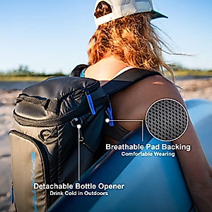 SPARTER Backpack Cooler Insulated Leak Proof 33 Cans, 2 Insulated Comaprtments Thermal Bag, Portable Lightweight Beach Travel Camping Lunch Backpack for Men and Women