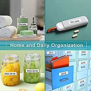 2Pack TZ Tape 12mm 0.47 Laminated White Tape Compatible for Brother P-Touch TZe-231 TZe231 Label Maker Tape for Brother PTouch PTH110 PTD210 PTD220 PTD600, 26.2Ft(8m)