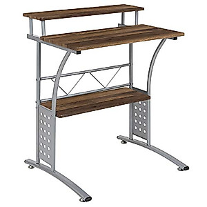 Flash Furniture Computer Desks, 28 Inch, Rustic Walnut