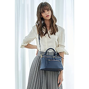 Gnome & Bow - Three Musketeers Dryna Medium Crossbody Sling Handbag Detachable Pouch (Leather) (Blue)