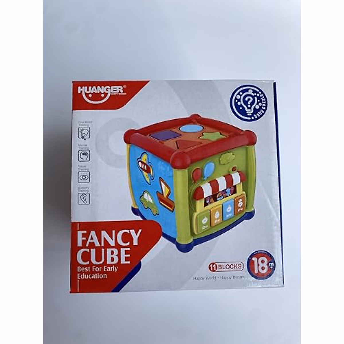 Gzolxkwin Activity Cube Baby Toys 6 to 12 Months,6-in-1 Early Learning Montessor Toys for 1 Year Old Shape Sorter Piano Keyboard Light Up Music Toddlers Toys for 1 2 Years Boys Girls Gifts