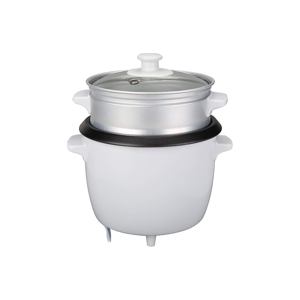 Tayama Rice Cooker with Steam Tray 3 Cup, White (RC-03R)