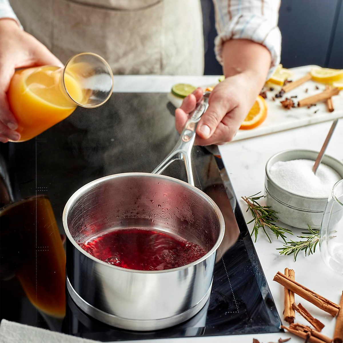 Demeyere Atlantis 1.6 Quart Saucepan with Lid