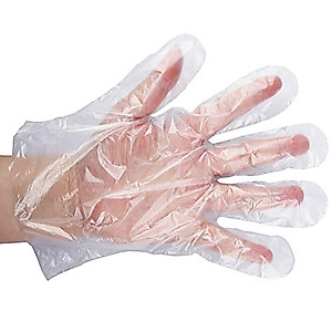 BYMORE 1200 Pcs Disposable Plastic Gloves Bulk, BPA & Latex Free Poly Gloves for Kitchen Food Handling Cooking Cleaning